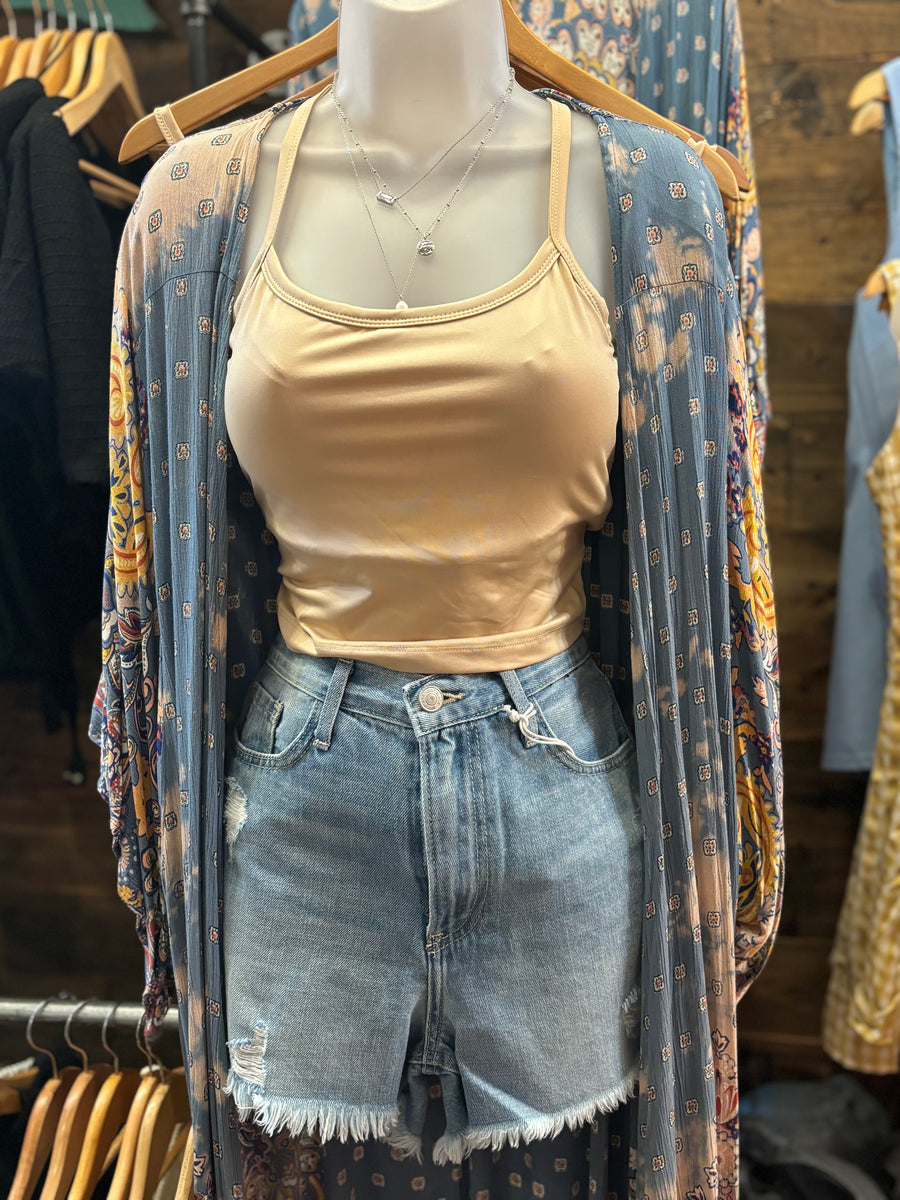 Cream Cropped Spaghetti Tank – Body Rejuvenation