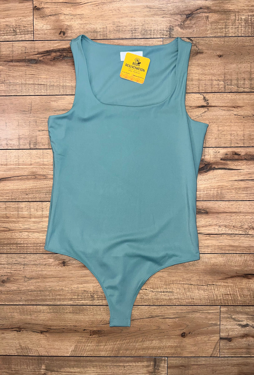 Pistachio Green Tank Bodysuit – Body Rejuvenation