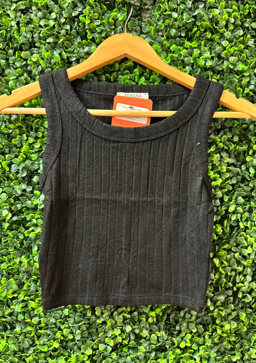 Black Cropped Tank – Body Rejuvenation